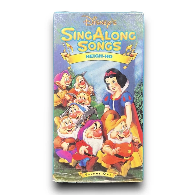 DISNEYS SING ALONG Songs Snow White and the Seven Dwarfs Heigh Ho VHS ...