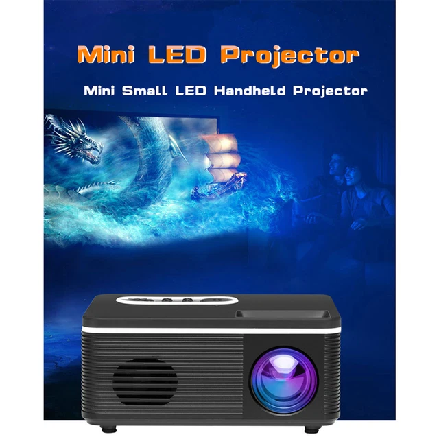 LED MINI HDMI Projector Full HD 1080P Video Movie Home Theater Cinema ...