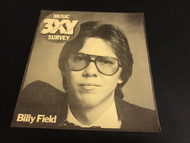 BILLY FIELD 3XY Music Chart Original Aussie Flyer 1981 EUR 12,14 ...