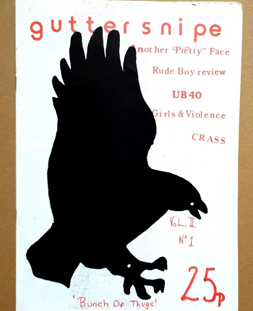 GUTTERSNIPE VOL.2 #1 1980 UK Punk Fanzine CRASS UB40 THE CLASH Rude Boy ...
