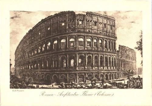 CARTOLINA ROMA - Anfiteatro Flavio ( Colosseo ) - G. B. Piranesi - 1970 ...