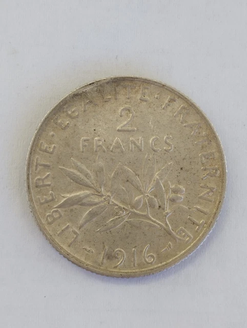 ANCIENNE PIÈCE DE Monnaie 2 Franc Semeuse En Argent De 1916 EUR 53,88 - PicClick FR