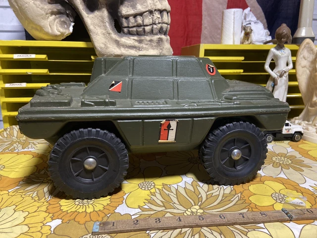 VINTAGE CHERILEA SCOUT ACTION MAN ARMOURED CAR 1/6 Scale Plastic Army ...