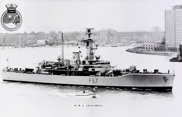 BRITISH ROYAL NAVY HMS H.M.S. Andromeda Military Ships Photograph 22920 ...