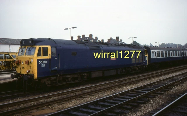 ORIGINAL RAILWAY SLIDE Class 50 50013 at Hereford £4.00 - PicClick UK