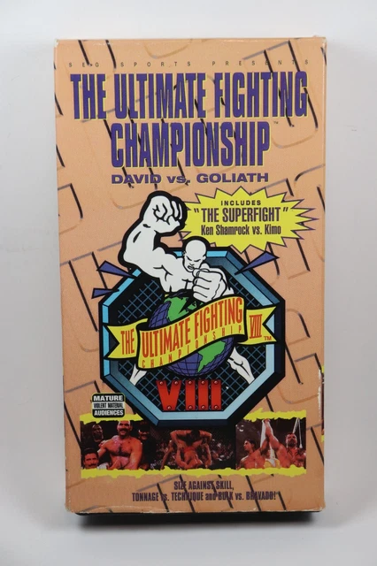 VHS THE ULTIMATE Fighting Championship 8 VIII David Vs. Goliath 1996 ...