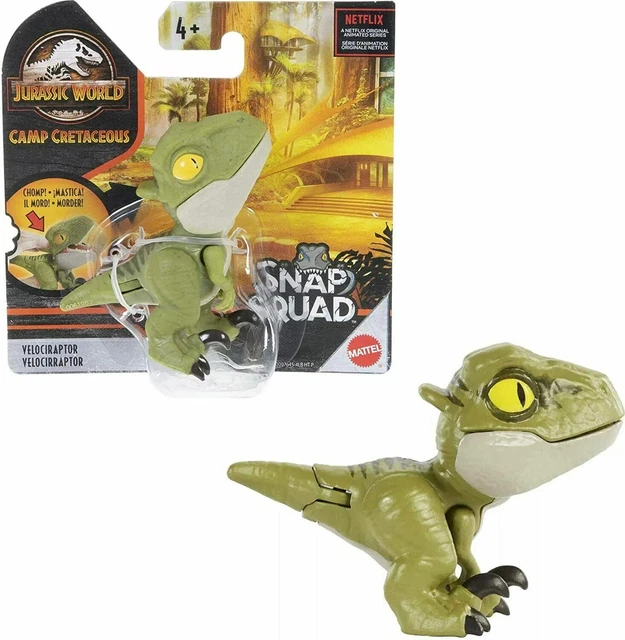 JURASSIC WORLD SNAP Squad Velociraptor - Camp Cretaceous EUR 9,02 ...