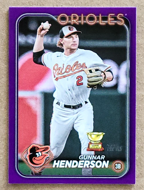 RARE 2024 TOPPS Gunnar Henderson AS ROOKIE CUP #450, MEIJER VIOLET ...