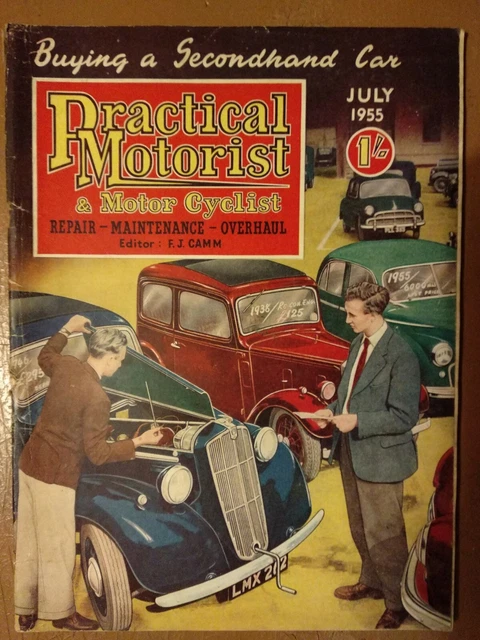 VINTAGE PRACTICAL MOTORIST and Motor Cyclist magazine. July 1955. £1.99 ...