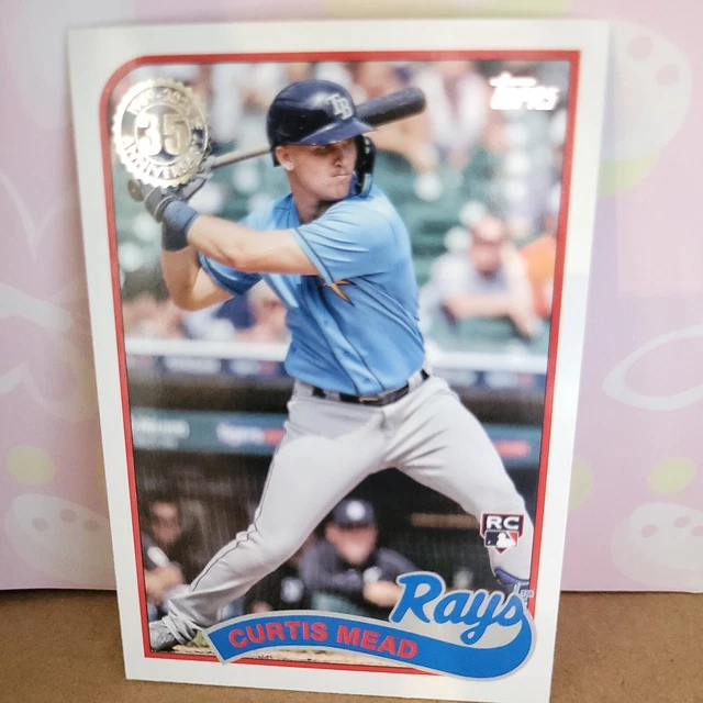CURTIS MEAD RC 1989 35th 2024 Topps Series 1 89B-85 Tampa Bay Rays ️ ...
