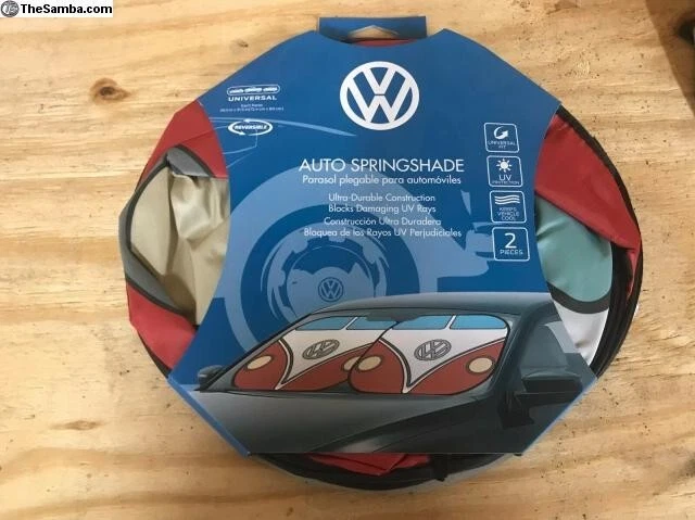 NEW VW VOLKSWAGEN Split Window Bus Windshield Auto Spring Sun Shade EUR ...