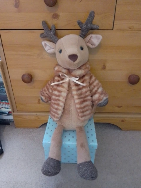 JELLYCAT SOFIA REINDEER. Large Reindeer In Fur Coat. Brand New With Tags. £51.99 - PicClick UK