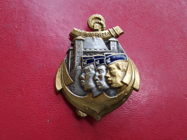 INSIGNE 9° RÉGIMENT d'Infanterie de Marine de fabrication Drago Paris G. 1586 EUR 35,00 ...