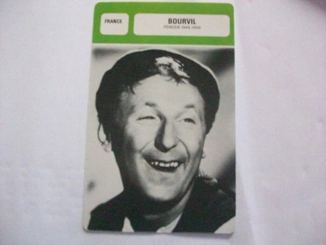 CARTE FICHE CINEMA Bourvil Periode 1945 - 1956 EUR 2,50 - PicClick FR
