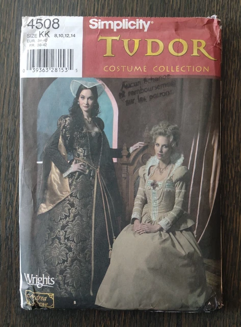 PATRON COSTUME SIMPLICITY TUDOR Collection 4508 Sewing Pattern ...