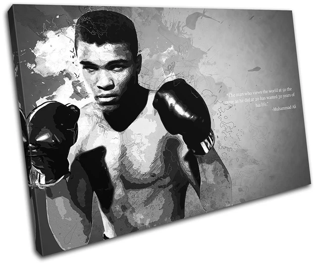 MUHAMMAD ALI ICONIC Celebrities SINGLE TOILE murale ART Photo Print EUR ...