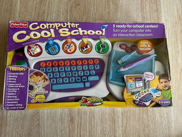 FISHER-PRICE COMPUTER COOL School Fun-2-Learn Educational Toy New 2008 ...