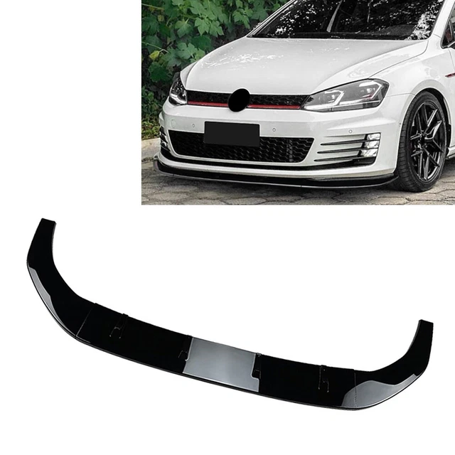 FRONT BUMPER SPLITTER Spoiler Lip For Volkswagen Golf MK7 GTI R R Line ...