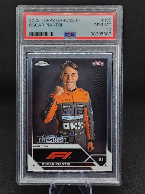 2023 TOPPS CHROME Formula 1 F1 OSCAR PIASTRI Freshest Rookie RC #195 ...