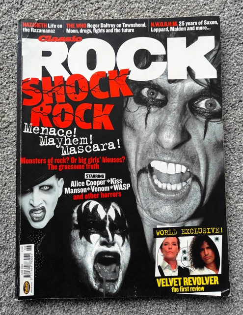 CLASSIC ROCK MAGAZINE June 2004 Shock Rock! Alice Cooper KISS Venom ...