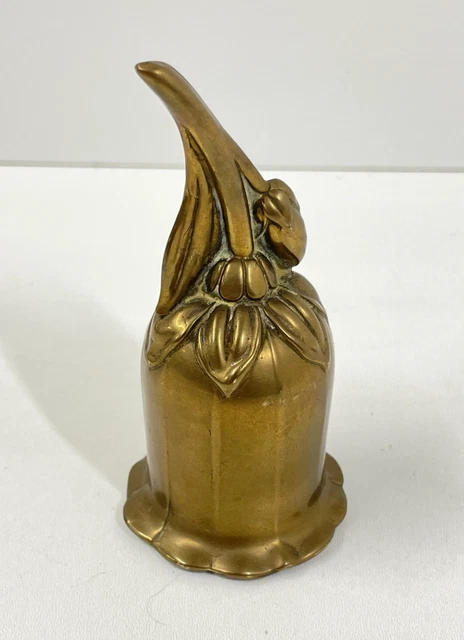ANTIQUE BRASS PEERAGE Flower / Servant Bell – Reg. 823172 - Art Nouveau ...