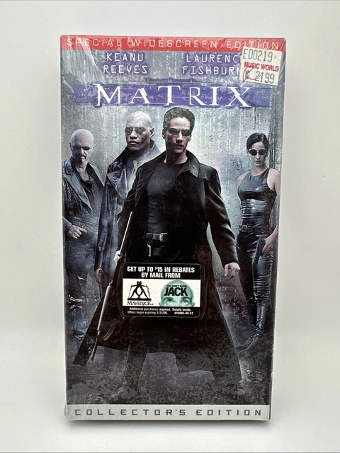 THE MATRIX NEW Sealed VHS Collectors Edition 1999 Warner Home Video WB ...