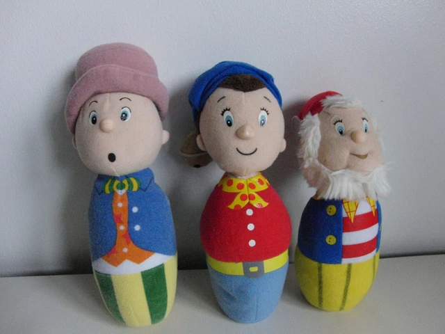 NODDY, BIG EARS and Mr Wobbly Man approx. 8.5" soft toy skittles £10.79 ...