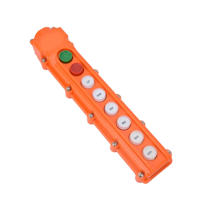 CRANE REMOTE CONTROL Hoist Crane Button Box Crane Control Switch Push ...