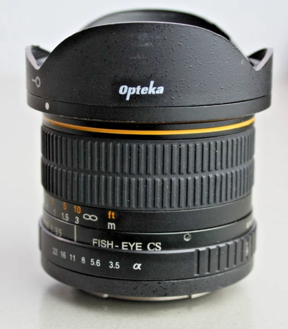 OPTEKA 6.5MM F3.5 Fish-Eye Cs Fisheye Lens for Sony A-Mount Cameras ...