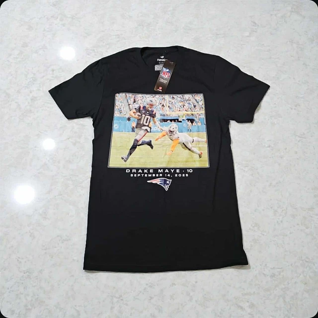 DRAKE MAYE NEW England Patriots Black NFL Flashback Week 2 T-Shirt ...