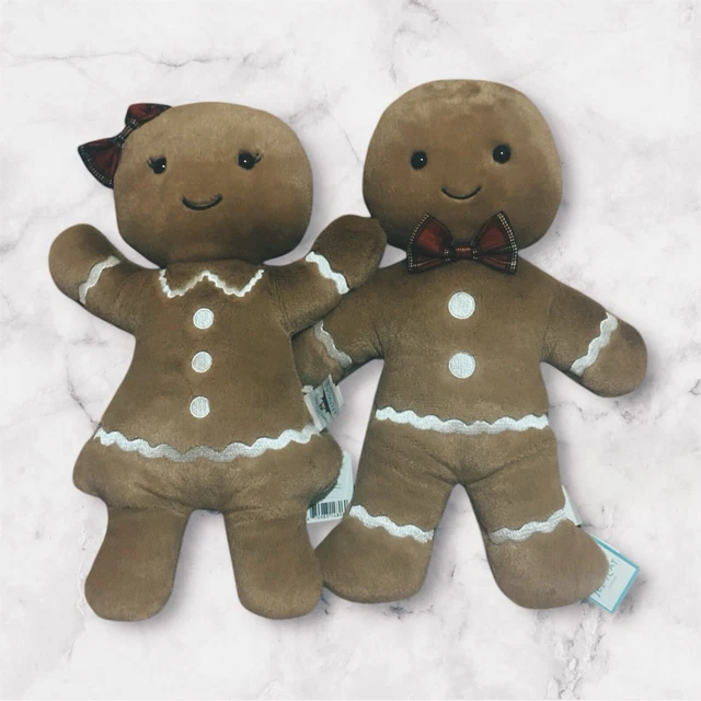 JELLYCAT JOLLY GINGERBREAD Fred and Ruby Large BNWT £60.00 - PicClick UK