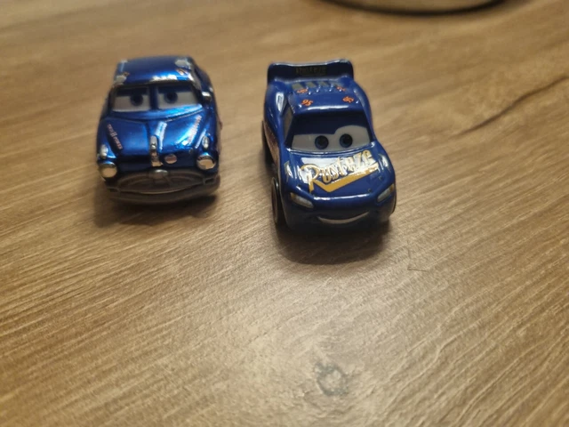 DISNEY PIXAR CARS MIni Racers Diecast Lightning McQueen & Doc Hudson ...