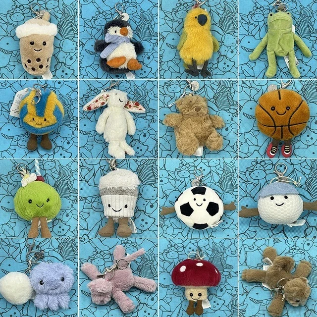 JELLYCAT AMUSEABLE CHARMING Bag Charm Keychain Brand New With Tags 77 ...
