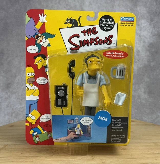 FIGURA INTERACTIVA PLAYMATES 2000 The Simpsons Moe World of Springfield ...