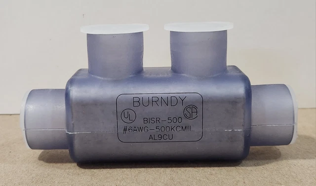 BURNDY BISR-500 #6AWG to 500KCMIL AL9CU In-Line Splice Wire Connector ...