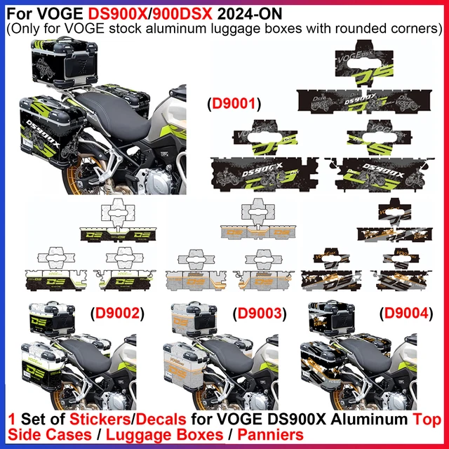 FOR VOGE DS900X/900DSX 2024-ON, Top & Side Cases/Panniers Graphic Decal ...
