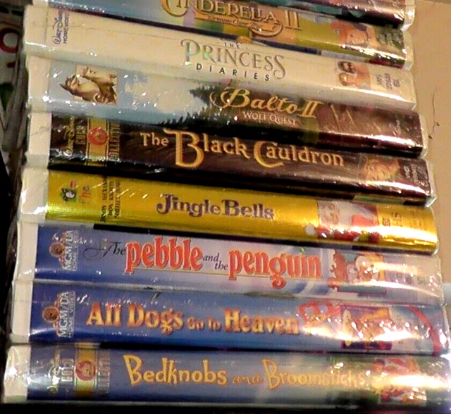 VHS 8 NEW Factory Sealed Walt Disney MGM Kids Movies New Old Stock ...