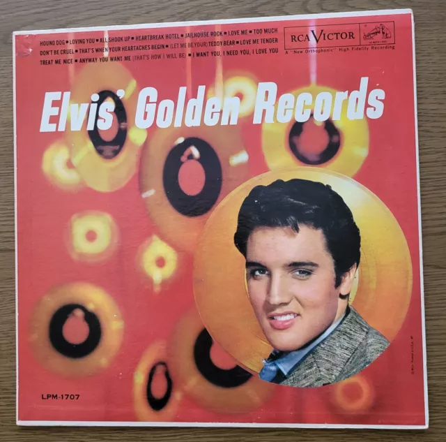 Original Elvis Presley Usa Lp Elvis Golden Records Rca Victor Lpm