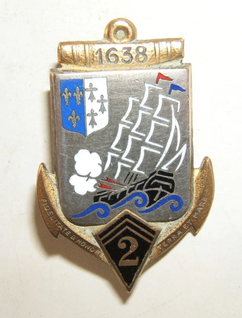 INSIGNE 2° REGIMENT D'INFANTERIE COLONIALE - Drago EUR 15,00 - PicClick FR