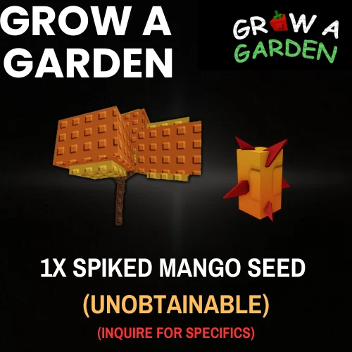 🌱ROBLOX GROW A Garden |💐SPIKED MANGO SEED | RARE | Fast + Quick ...