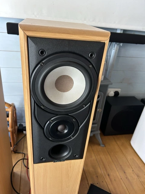 MISSION 702E 2 Way Speakers Beech Tall 25-100W 8 Ohms £134.99 - PicClick UK