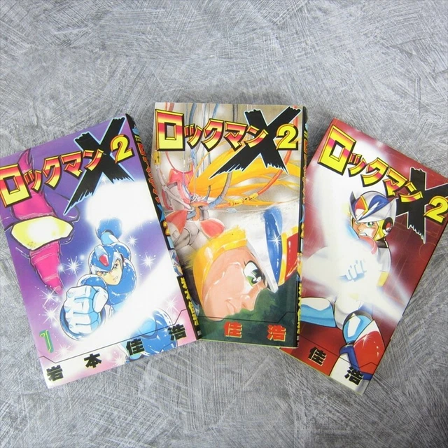 ROCKMAN X2 MEGA Man Manga Comic Complete Set 1-3 YOSHIHIRO IWAMOTO Book ...