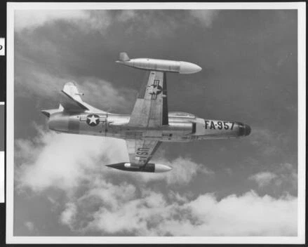 LOCKHEED F-94C JET in flight 1960 California Old Photo $8.50 - PicClick AU