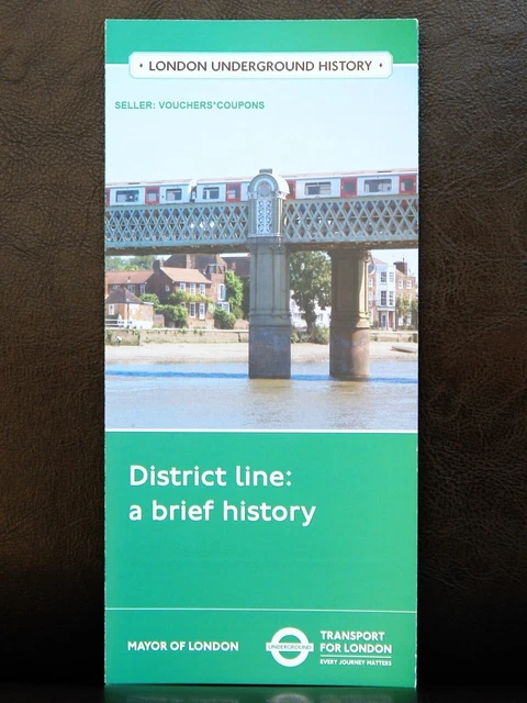 TFL LONDON UNDERGROUND History District Line A Brief History Mayor Of ...