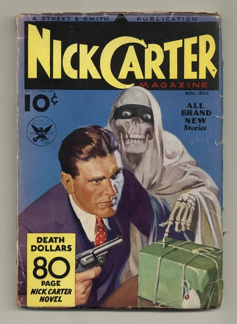 NICK CARTER MAGAZINE Pulp Nov 1933 Vol. 2 #3 VG 4.0 £802.29 - PicClick UK