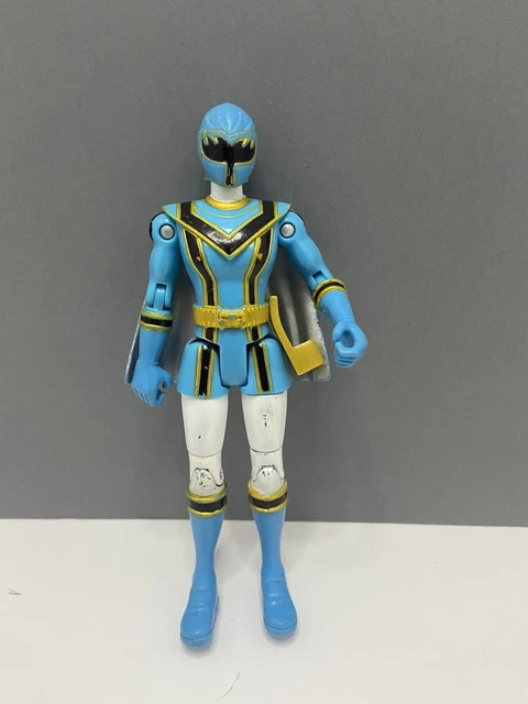POWER RANGERS MYSTIC Force Blue Ranger Figure 5.5 Inch Tall With Shield ...