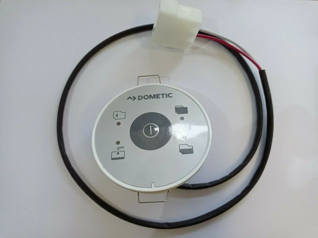 DOMETIC TOILET FLUSH Switch Circular Control Panel Caravan Motorhome ...