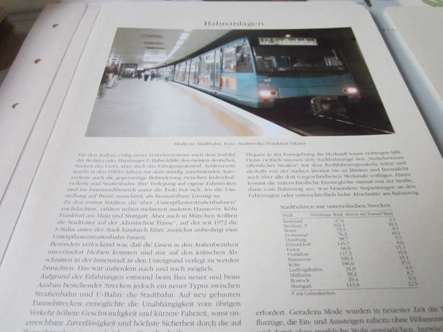 DEUTSCHES EISENBAHN ARCHIV 9 Bahnanlagen 2322 Moderne Stadtbahnen EUR 5 ...