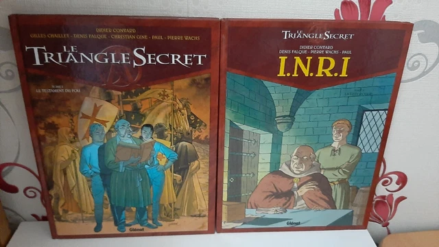 LE TRIANGLE SECRET Tome 1 Le Testament Du Fou + Inri N° 2 La Liste ...
