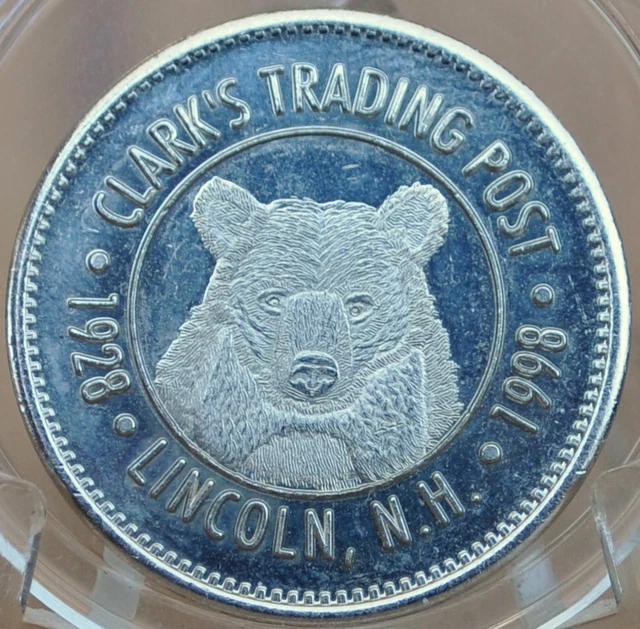 CLARK'S TRADING POST Old Man of the Mountains Bear Token White ...